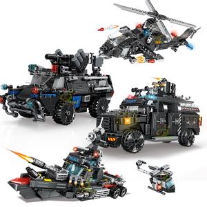 Jual Mainan Lego Rakitan Balok Bangunan Kapal Perang Helikopter DIY ...