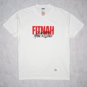 Jual Emka Clothing | T Shirt Fitnah | Kaos Dakwah Putih - M - Kab ...