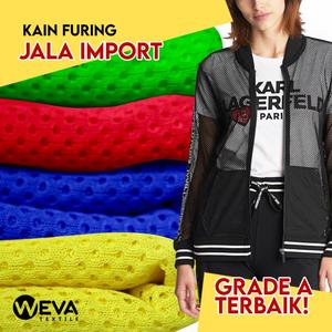 Jual Bahan Kain Jala Kain Mesh Jaring Dalaman Jaket Putih Kiloan Murah ...