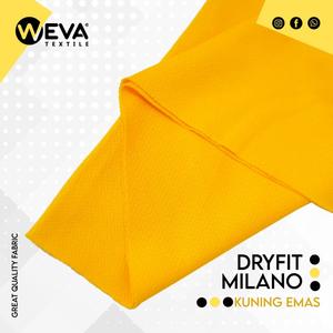 Jual Bahan Kain Jersey Dryfit Milano Kuning Emas - Kain Drifit Weva ...