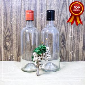 Jual Botol Kaca 500ml Iceland Botol + tutup Almunium - almunium merah ...