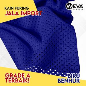 Jual Bahan Kain Jala Kain Mesh Jaring Dalaman Jaket Biru Benhur - Kota ...