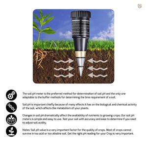 Jual Alat Deteksi PH Meter Tanah Dengan Sensor Untuk Taman - Hitam ...