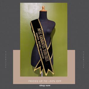 Jual 1 HARI JADI Selempang Wisuda Sash wisuda Selendang Wisuda 2 baris ...