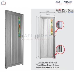Jual Wing King Door Stylish Pintu Kaca Kusen Alumunium Pintu Kamar ...