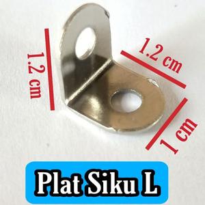 Jual (100 Pcs) plat siku kecil / plat besi siku / siku kecil sutyro ...