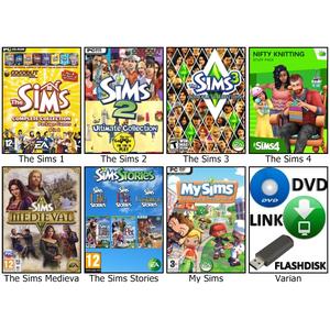 Jual The Sims 1 2 3 4 Full DLC PC GAME - The Sims 1, CD Disk - Kota ...