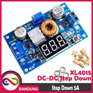 Jual MODULE STEP-DOWN XL4015 ADJUSTABLE DC TO DC 5A VOLTMETER DISPLAY ...