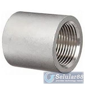 Jual BE094 Socket Coupling 1 2 inch stainless steel 316 class 3 Drat ...