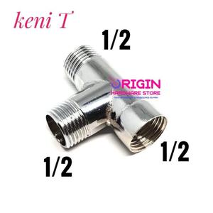 Jual II454 Keni T Shower 1 2 Inch KROM Nepel Sambungan Pipa Air 1 2 ...