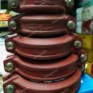 Jual flexible coupling grooved pipe joint.clamp coupling pipa 6" Ready ...