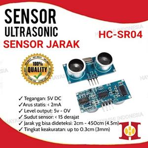 Jual Sensor Jarak Ultrasonik Ultrasonic Distance Measuring Arduino HC ...