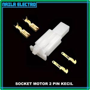 Jual Socket Motor 2 Pin Kecil 10 Pasang Soket Motor Konektor Skun Motor ...