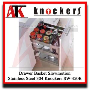 Jual Rak Drawer Rak Dapur Knockers SW-450B Stainless Steel Slowmotion ...