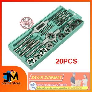 Jual snai Metrik Drat alat TAP M4 20 set M6 han SNEI Mata Set HSS tab ...