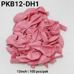 Jual PKB12-DH1 Balon latex 12 inch 1 pak isi 100 doff tebal pink baby ...
