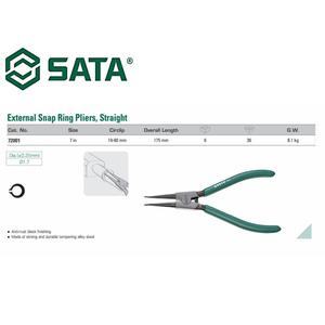 Jual SATA Tang Lurus Snap Ring External Straight 7 Inch 72001 - Jakarta ...