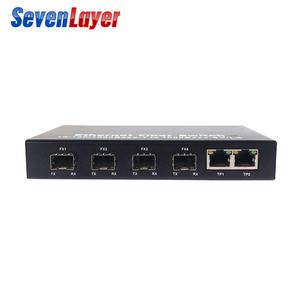 Jual Switch Fiber Optik Media Converter 4 Serat SFP Modul Port 2 RJ45 ...