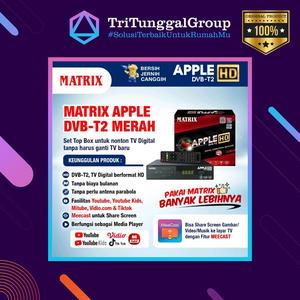 Jual MATRIX APPLE MERAH SET TOP BOX DVB T2 / PENERIMA SIARAN DIGITAL ...