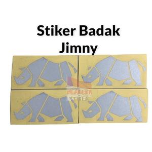Jual Stiker Mobil / Sticker Mobil Logo Badak Jimny - Putih - Kab ...