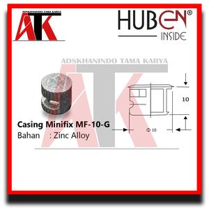 Jual Casing Skrup Baut Minifix HUBEN MF-10-G Casing Minifix Huben MF10G ...