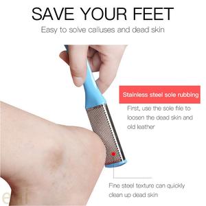 Jual Professional Pedicure Foot File Stainless Steel Foot Scrubber Hard ...