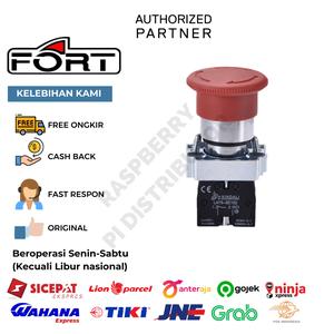 Jual Emergency Push Button 22mm Head 40mm PLock TRelease FORT LAY5 ...