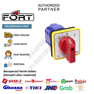 Jual Rotary Switch Fort Change Over Switch 1-0-2 SA16-3-2 2 Pole ...