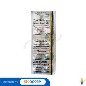 Jual ZINC INDOFARMA 20 MG STRIP 10 TABLET - Kota Surabaya - Apotek ...