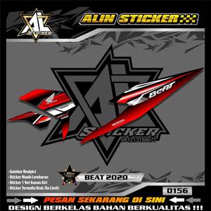 Jual 0156 STRIPING STICKER BEAT 2020 VARIASI DISAIN RACING HONDA BEAT ...