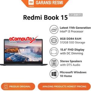 Jual LAPTOP XIAOMI REDMI BOOK 15 INCH 8GB 512GB SSD NOTEBOOK 15.6" XIAO ...