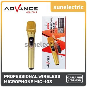 Jual Advance Microphone MIC-103 Professional Mic Wireless Single Mic ...