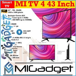Promo Xiaomi Mi TV MiTV 4 43 Inch Full HD Smart TV Xiaomi MI LED TV 43 ...