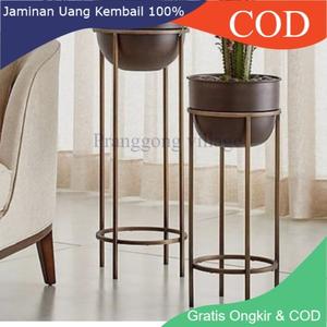 Jual besi 8 MM standing planter D:25 T:70cm/standing pot/dudukan pot ...