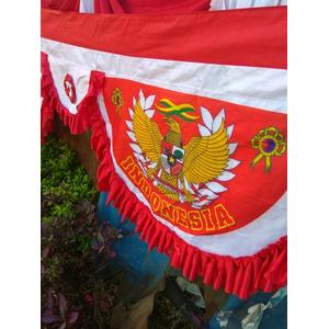 Jual limited stock bendera Merah Putih background Garuda Bunga ...