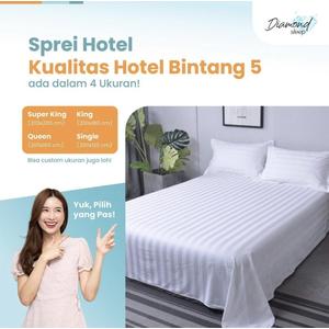 Jual SPREI Hotel Bintang 5 SET Dobby 300TC Stripe 3cm - 200 x 180 x 35 ...