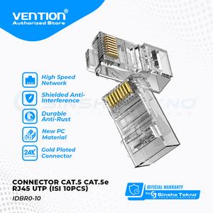 Jual Vention Connector RJ45 Cat5E Cat.5E Kepala Konektor - IDB Cat5E ...