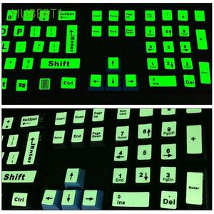 Jual Hubert1 1pc Stiker Huruf BesarGlow In The Dark Cover Keyboard Pc ...
