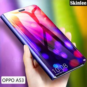 Jual OPPO Casing Model Flip Desain Plating Efek Cermin Transparan Gaya ...