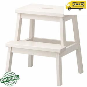 Jual Seri KEA Bangku Kayu Aspen Kokoh Minimalis Dua Undakan 50cm_Putih ...