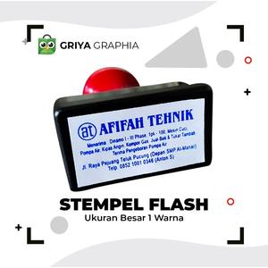 Jual [Dijual] Stempel Flash Otomatis | Ukuran Besar 1 Warna| Free ...