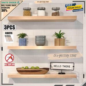 Jual Rak Papan Ambalan Hambalan Tak Hiasan 3 PCS Ukuran Decorasi Rumah ...