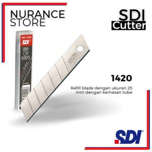 Jual REFILL CUTTER BESAR 25 mm SDI 1420 1 TUBE ISI 10 PCS BLADE ...