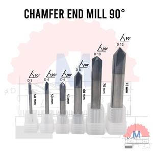 Promo Chamfer endmill 3F 90 derajat lurus V bit Endmill CNC router bits ...