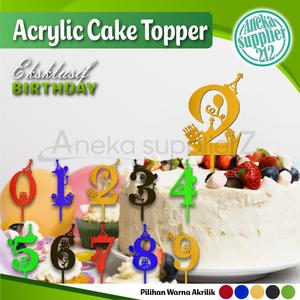 Jual Cake Topper HAPPY BIRTHDAY UMUR ANGKA - Akrilik - Acrylic ...