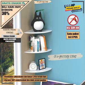 Jual Rak Hiasan Dinding Tempel Sudut Minimalis Ambalan Kayu Minimalis ...
