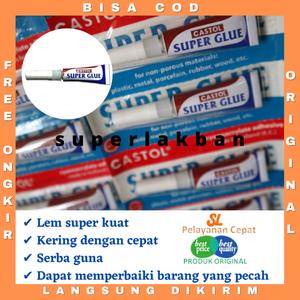 Jual Lem Castol Super Glue Multifungsi Lem Kacamata Keramik Pecah Patah ...