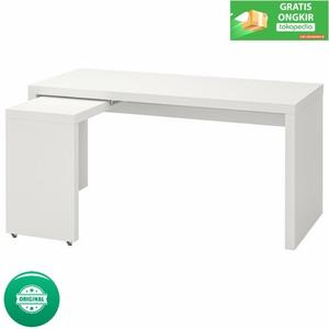 Jual Meja Kerja Tebal KEA Dengan Panel Tarik 151x65cm Original_Putih ...