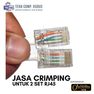 Jual Krimping RJ45 Plus 2 Konektor Crimping Kabel LAN UTP Cat5 Cat6 ...