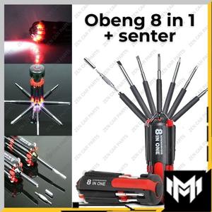 Jual Set Obeng 8 in 1 Multi Screwdriver Tools - Obeng Senter ...